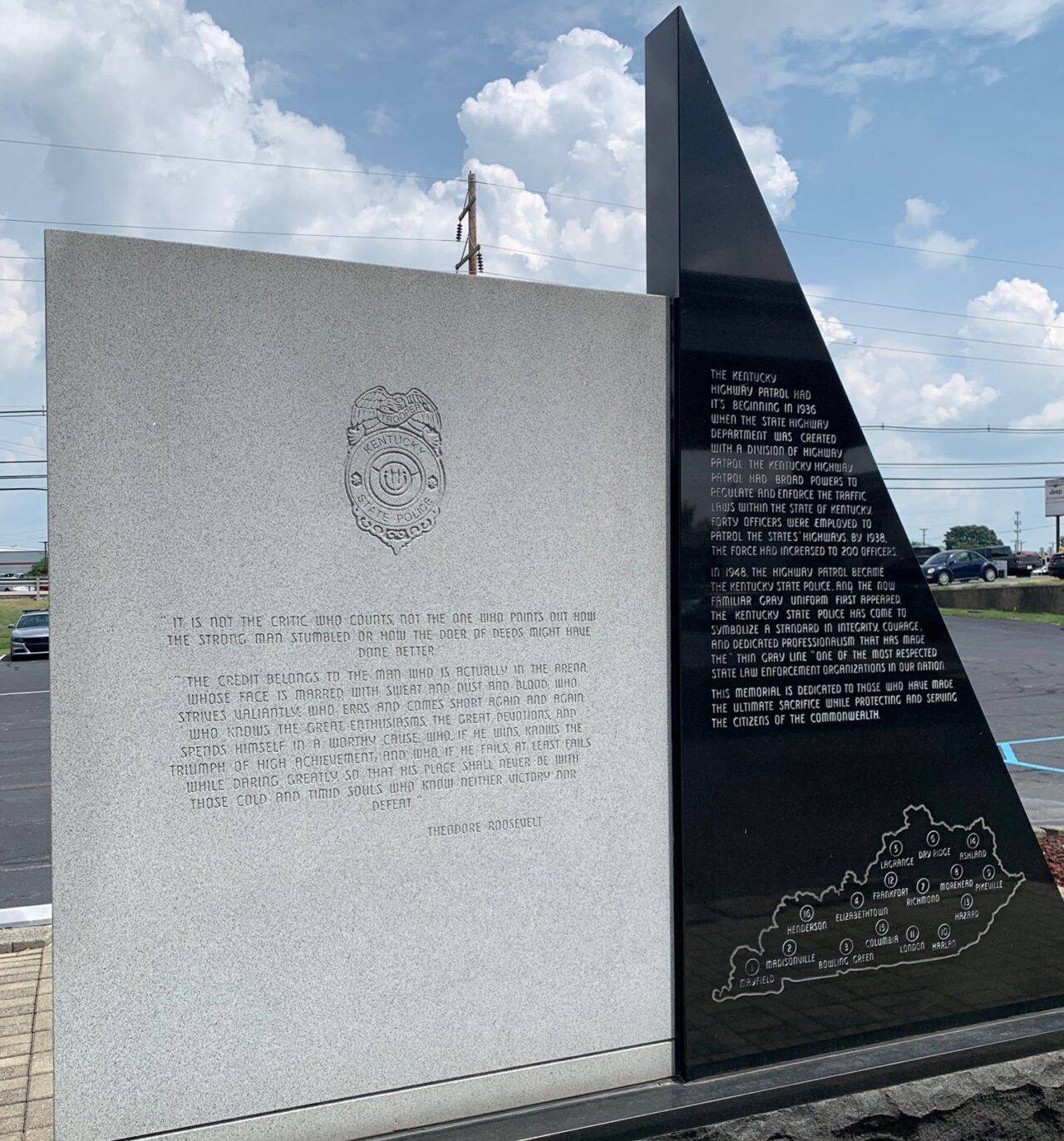Trooper Memorial - Kentucky State Police Professional Association